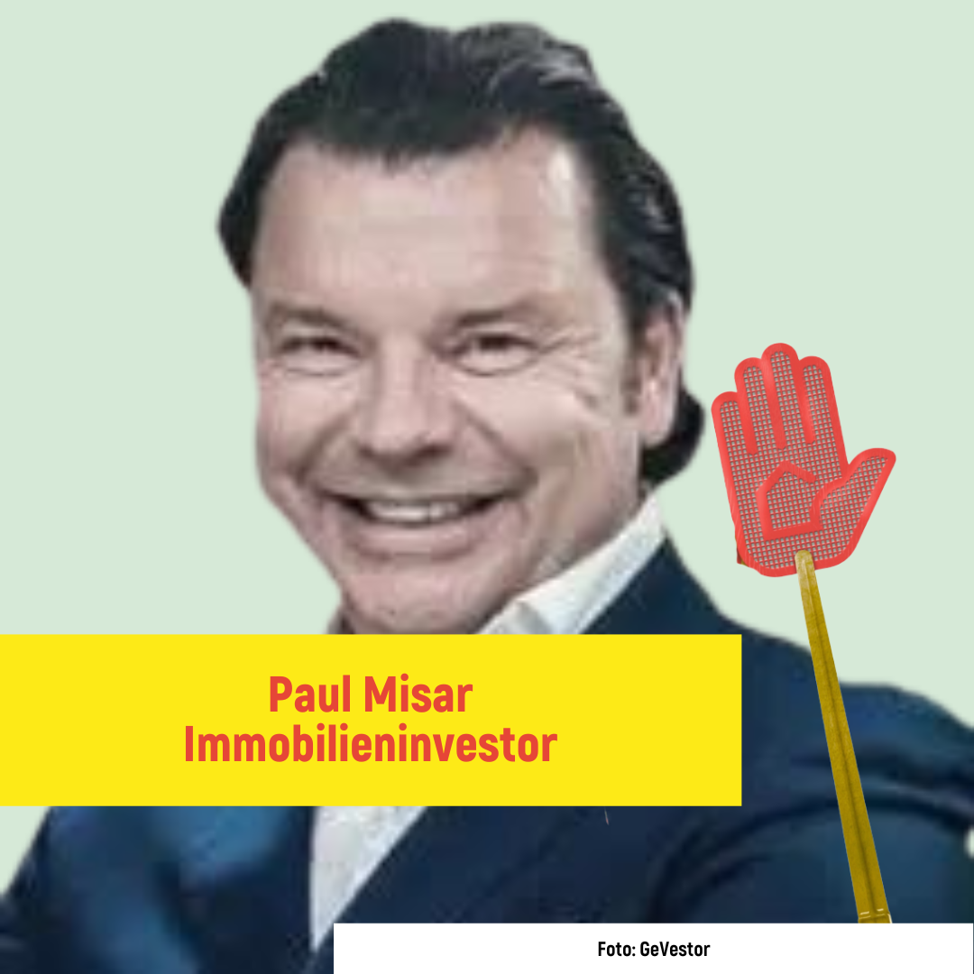 die „Goldene Mietenklatsche“ im Juli 2022 an Paul Misar und Rolf ...